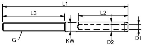 RVS wals draadterminal - studterminal , Blue Wave | Mennens Nederland
