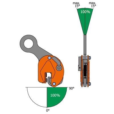 Vertical lifting clamps Pewag BKW | Mennens Netherlands