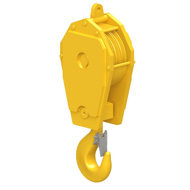 Standard Reeve Crane Blocks 3 Sheaves | Mennens Netherlands