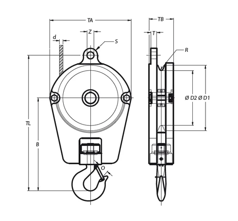 Single Sheave Crane Blocks | Mennens Netherlands