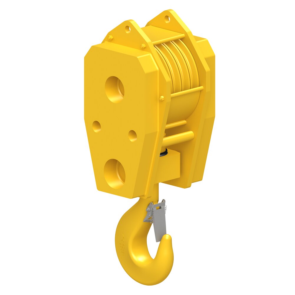 Standard Reeve Crane Blocks 4 sheaves | Mennens Netherlands