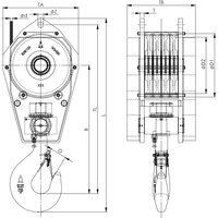 Standard Reeve Crane Blocks 4 sheaves - Mennens Netherlands
