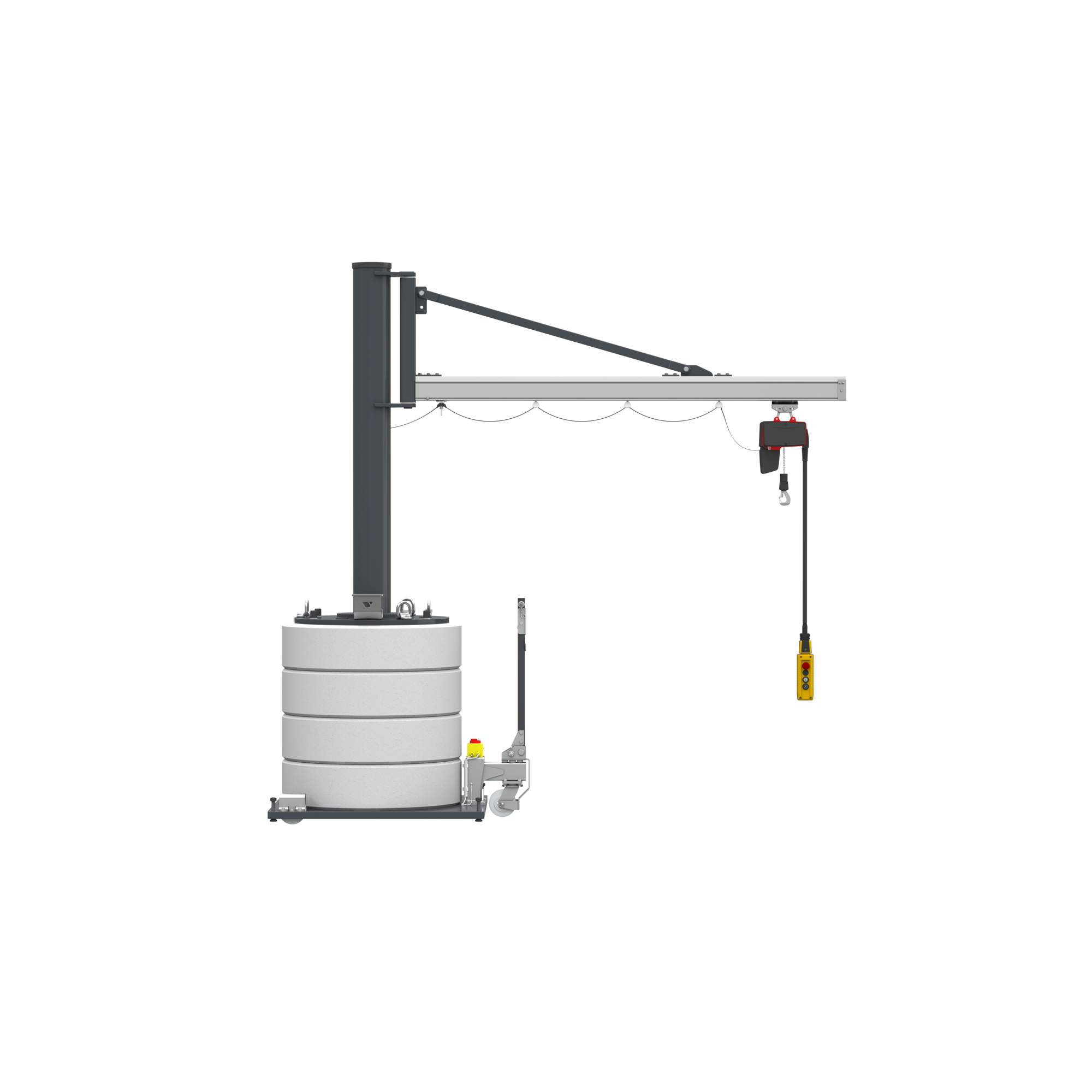 Mobile Jib Crane MOBILUS MOB-US | Mennens Netherlands